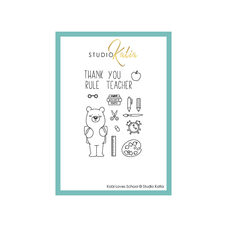 Kobi Loves School Stamp Set – Butterfly Reflections, Ink.