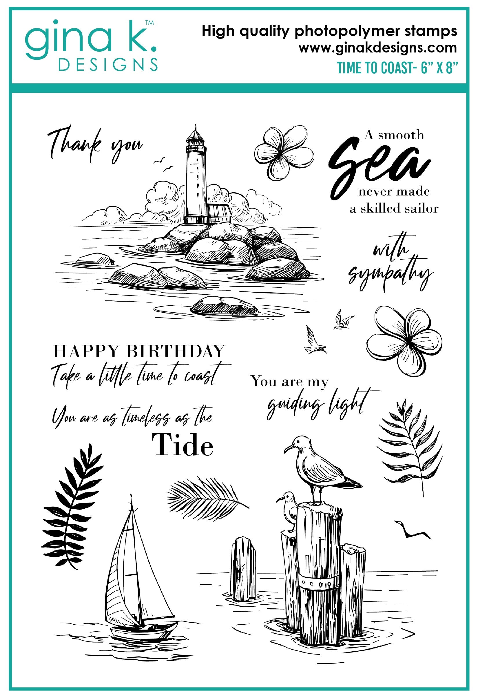 Time to Coast Stamp Set – Butterfly Reflections, Ink.