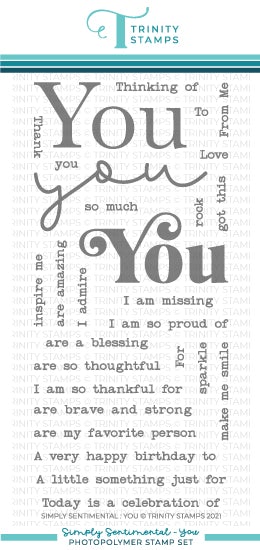 Simply Sentimental - You Stamp Set – Butterfly Reflections, Ink.